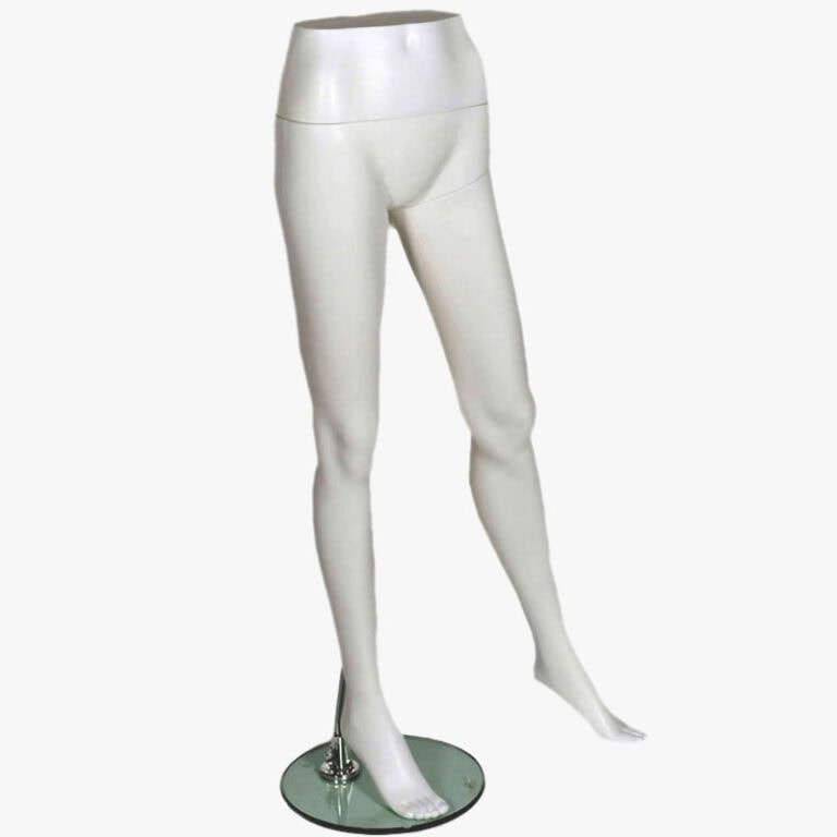 Female Leg Form Mannequin Matt White - Uni-Shop